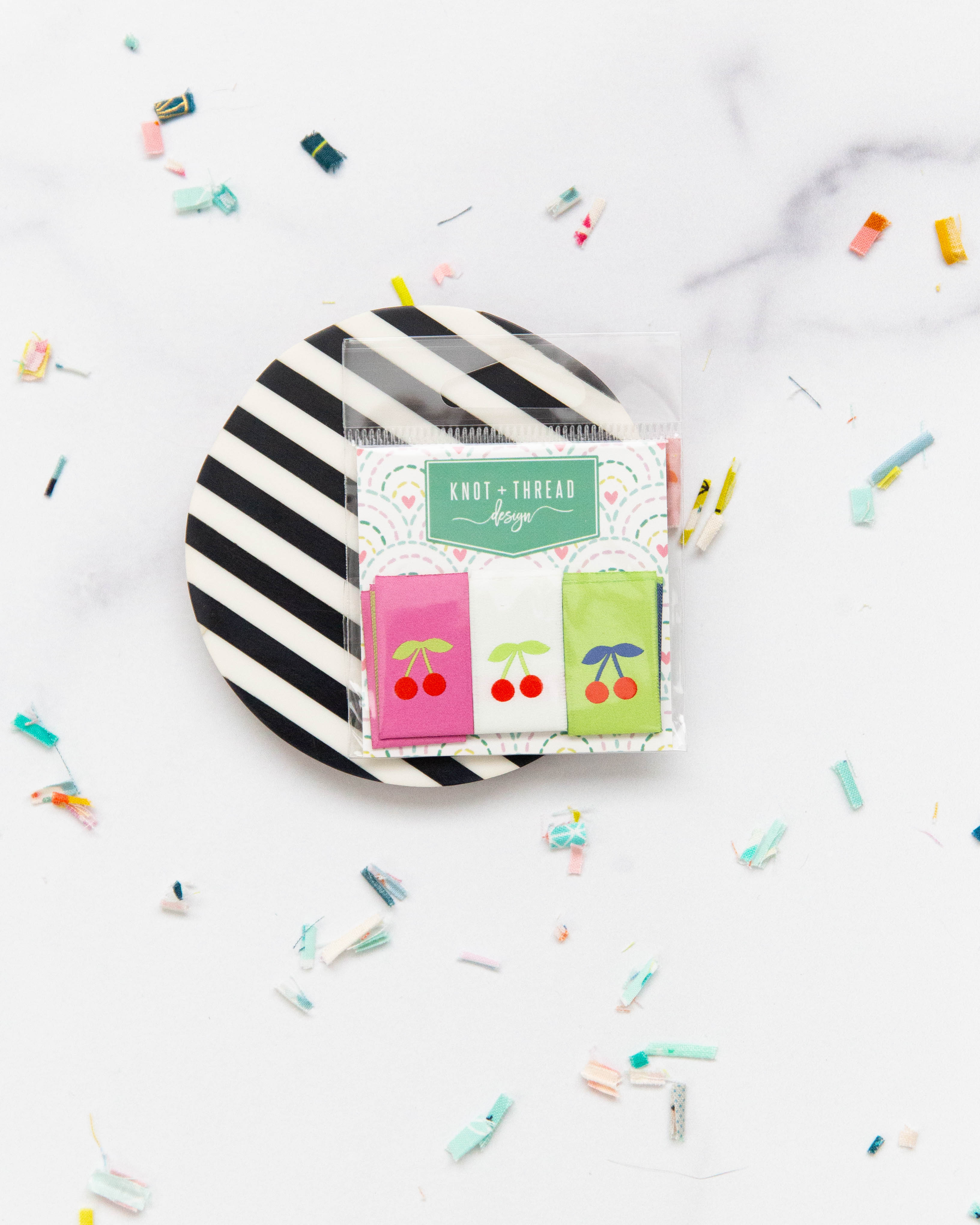 "Cherries" Sew-in Labels – Knot and Thread Design