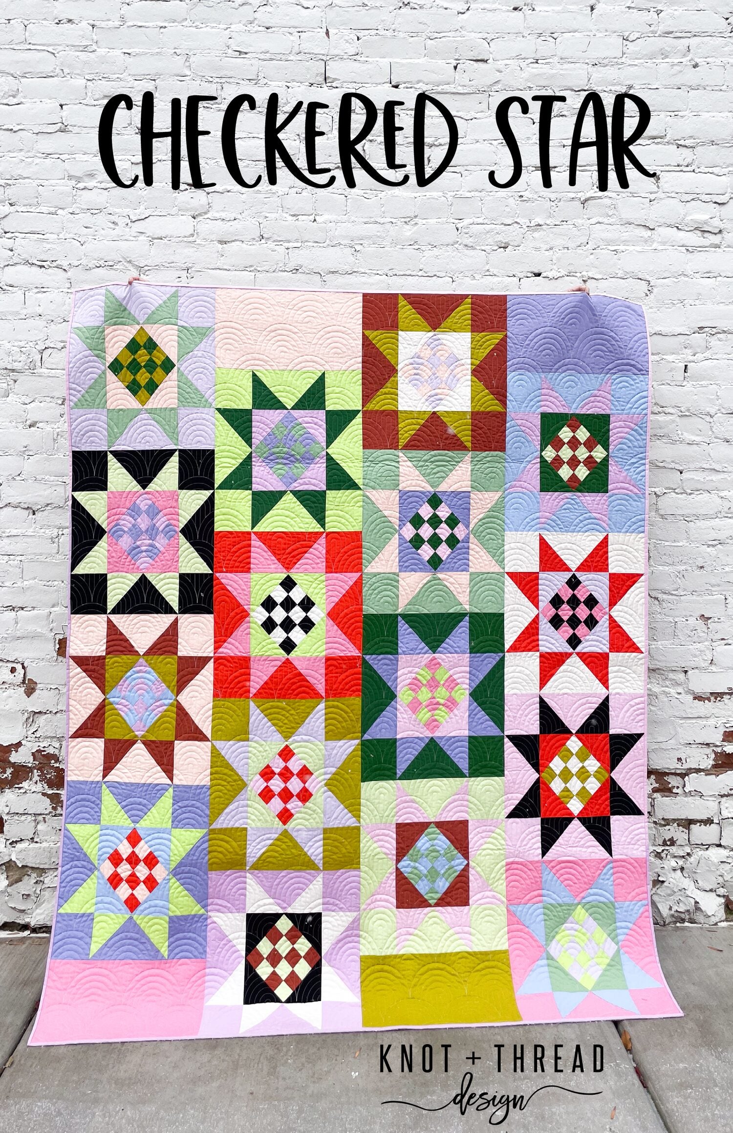 Checkered Star (Paper Pattern) – Knot and Thread Design