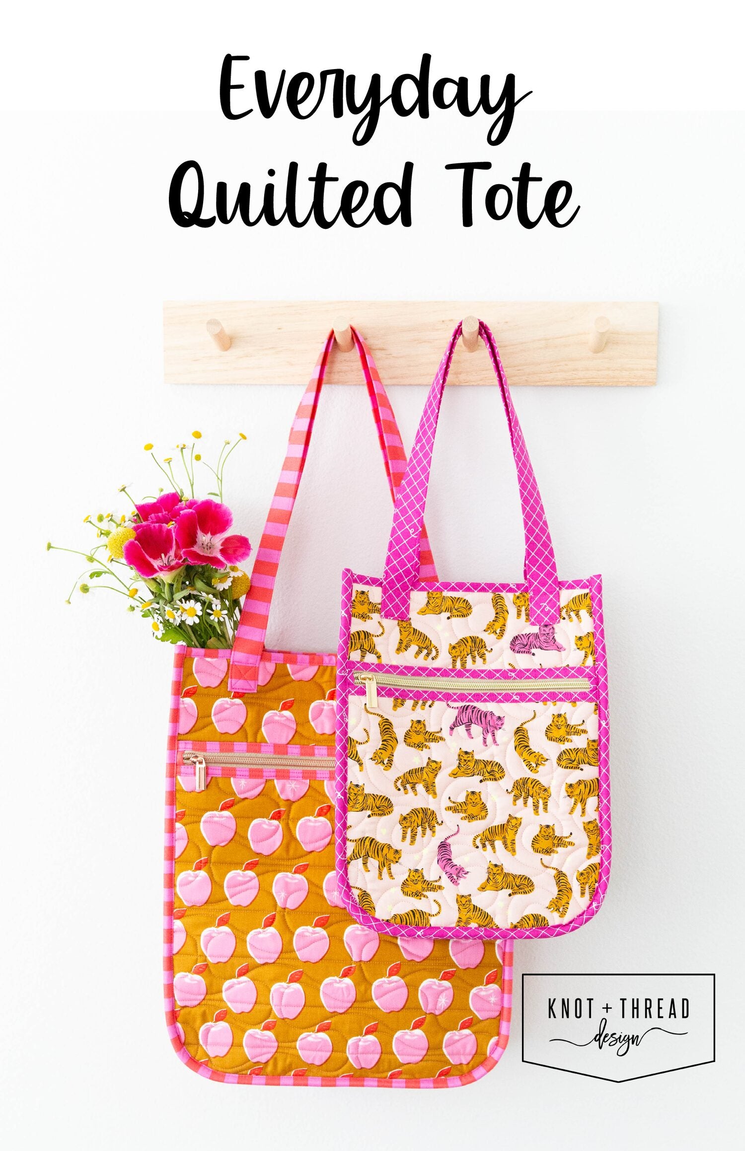 Everyday Quilted Tote (Paper Pattern) – Knot and Thread Design