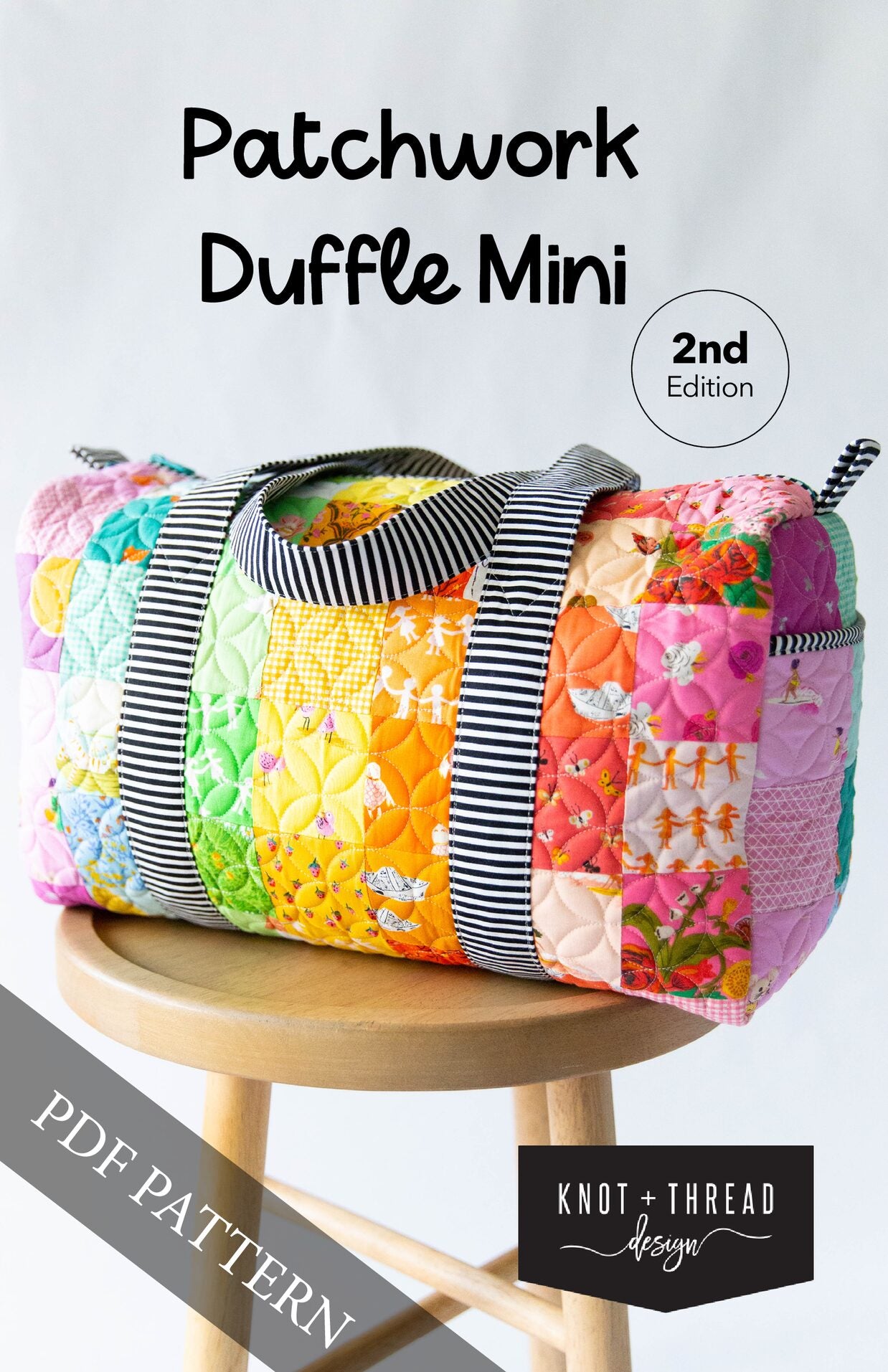 Patchwork Duffle Mini 2nd Edition (PDF Pattern) – Knot and Thread Design