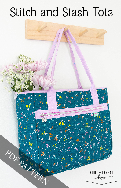 Stitch and Stash Tote (PDF Pattern) – Knot and Thread Design