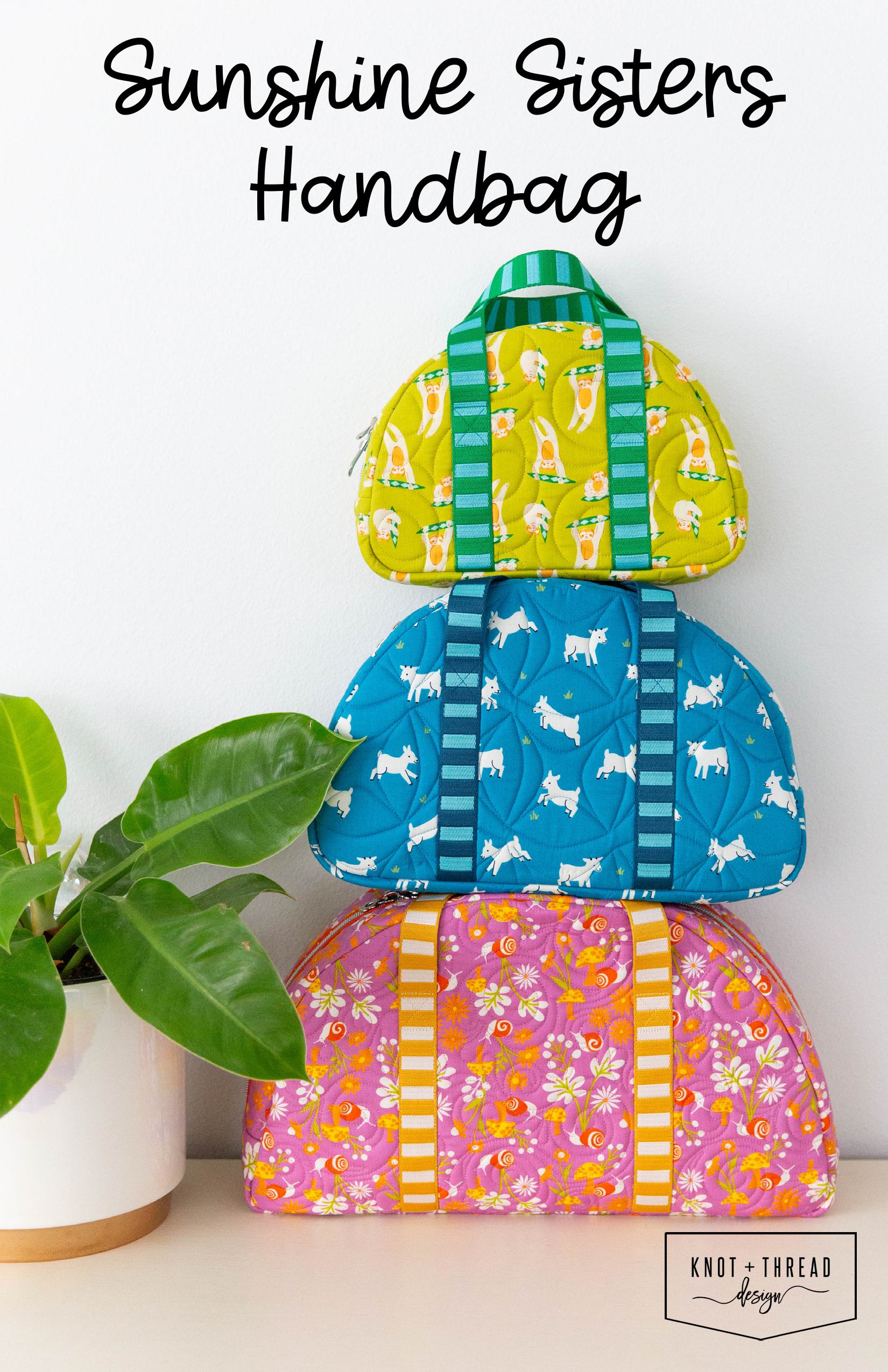 Sunshine Sisters Handbag (Paper Pattern) – Knot and Thread Design